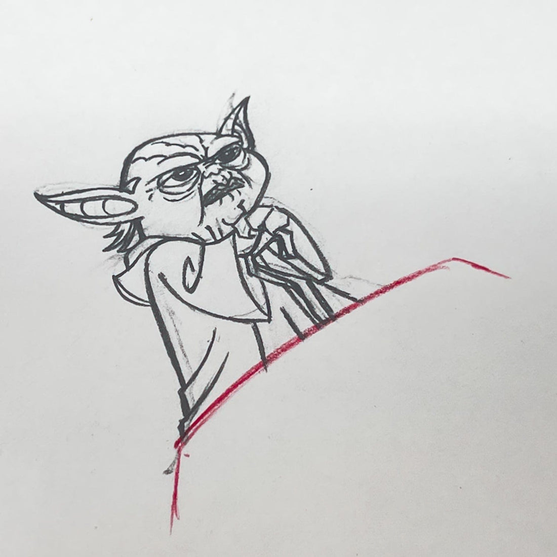 Tartakovsky Clone Wars Original Pre-Production Artwork - Yoda – 4th ...