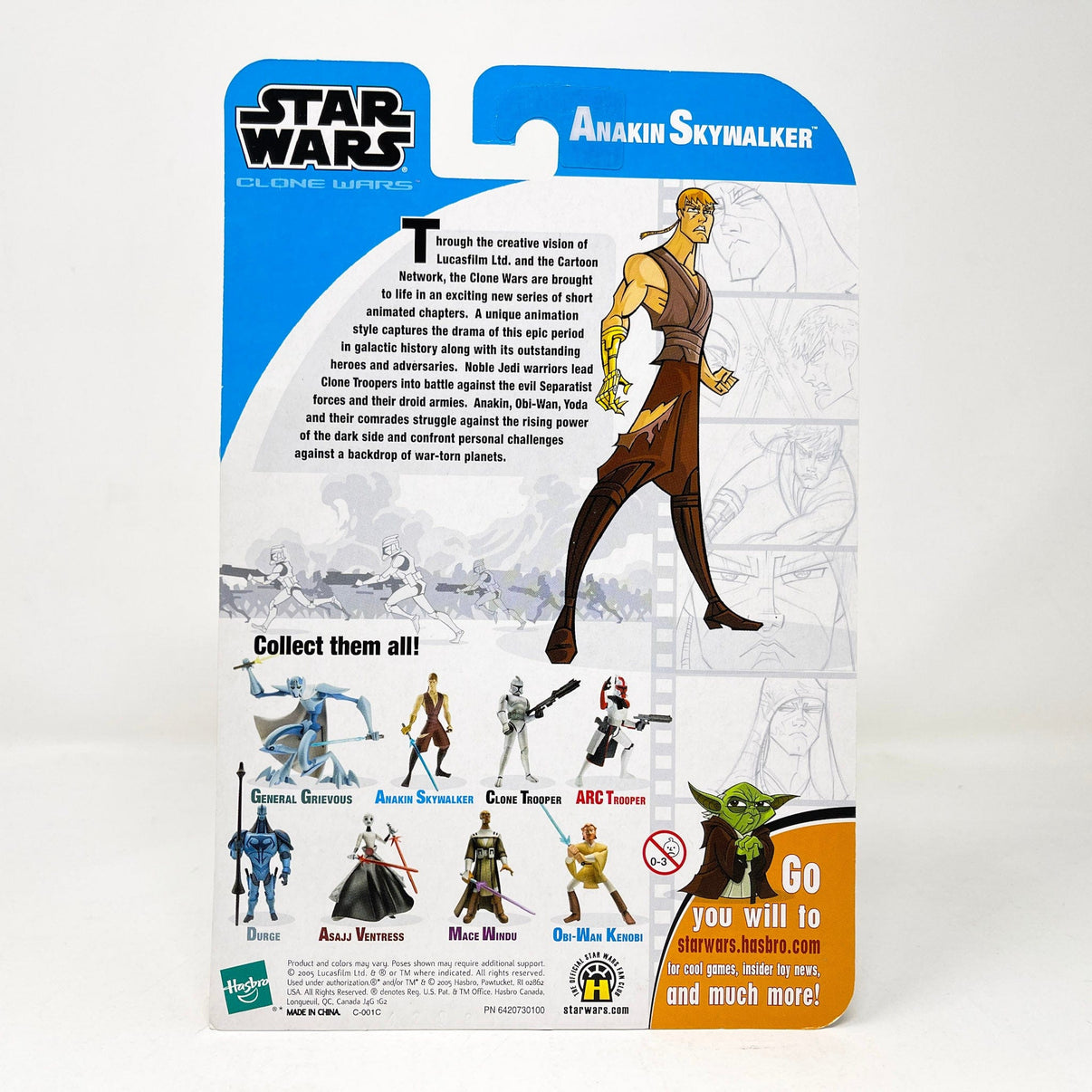Anakin Skywalker - Battle Damage (2005) - Hasbro Tarkovsky Clone Wars ...