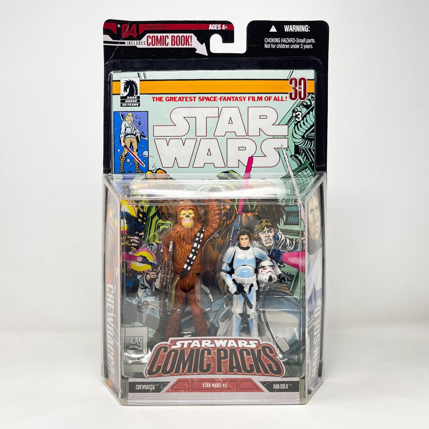 Comic Pack #04 Chewbacca & Han Solo - Hasbro Star Wars Darkhorse Comic ...