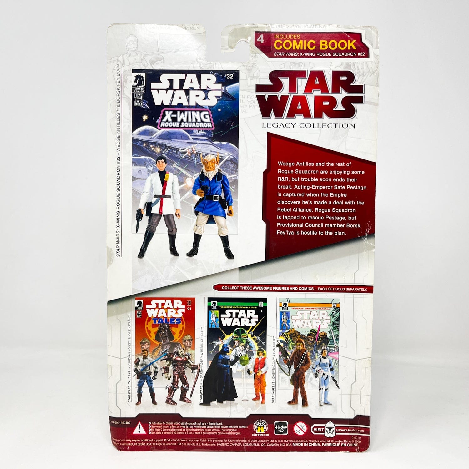 Comic Pack Borsk Fey’lya & Wedge Antilles - Hasbro Star Wars Darkhorse ...