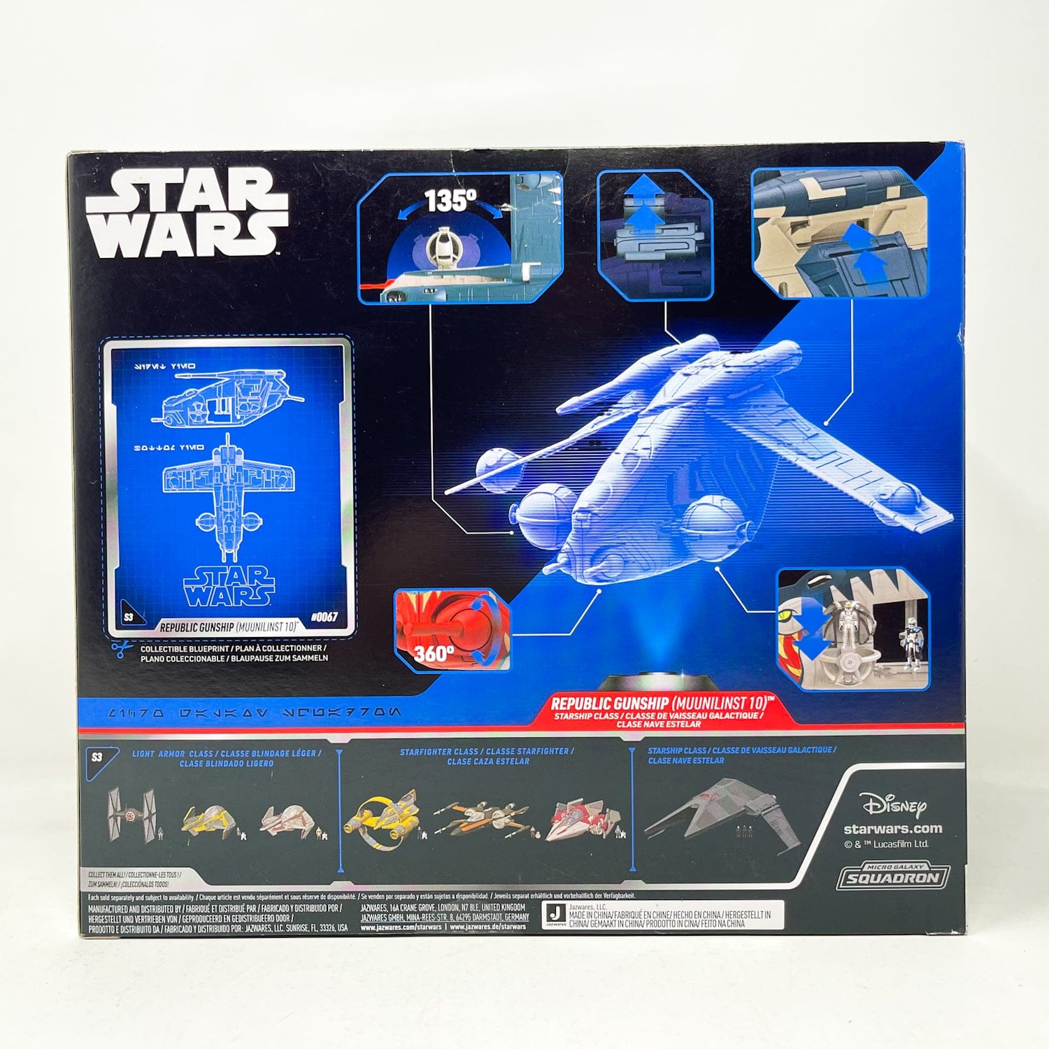 Squadron Republic Gunship (Muunilinst-10)#0067 - Star Wars Micro Galaxy ...