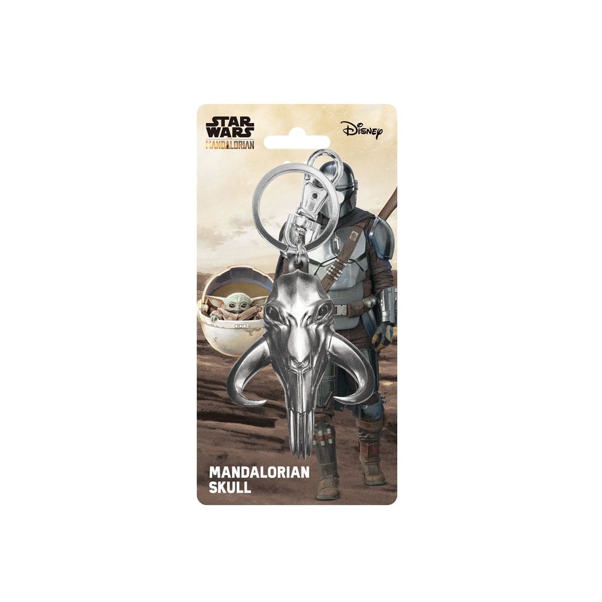 Mandalorian Mythosaur Skull Keychain Pewter Star Wars Gift – 4th Moon Toys
