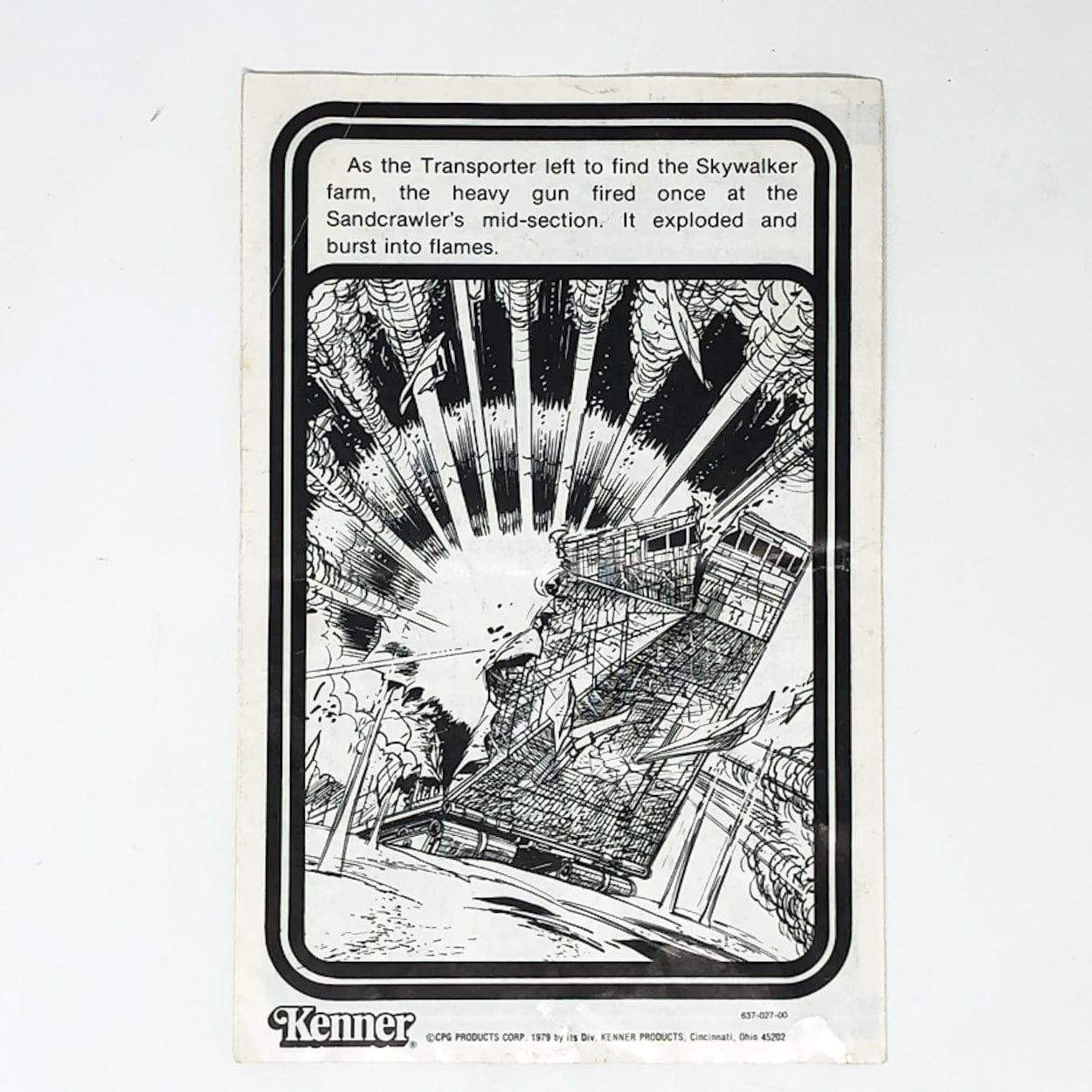 ESB Imperial Troop Transporter Comic Insert Vintage Kenner Instructions ...