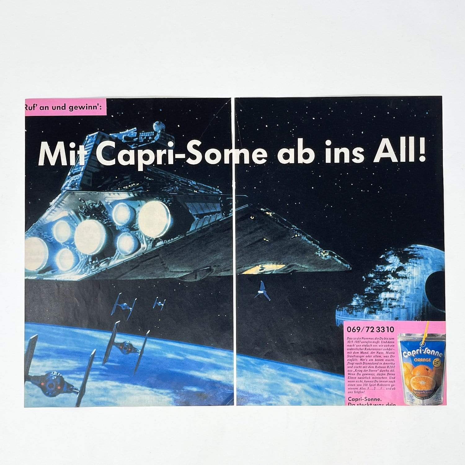 German Star Wars Print Ad - Germany (1978) Capri-Sun Contest – 4th Moon ...