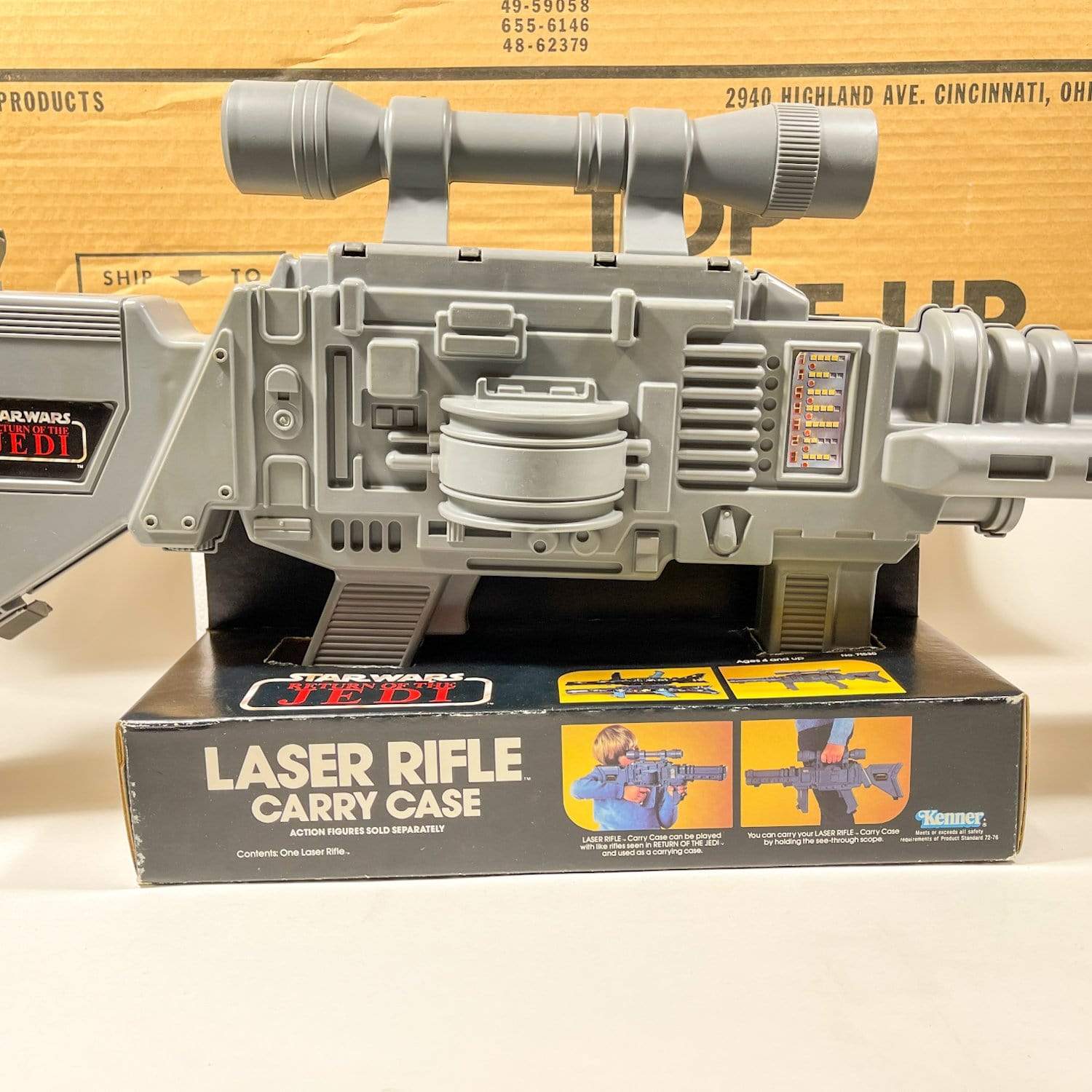 Laser Rifle Star Wars Action Figure Carrying Case Complete Kenner Toy ...