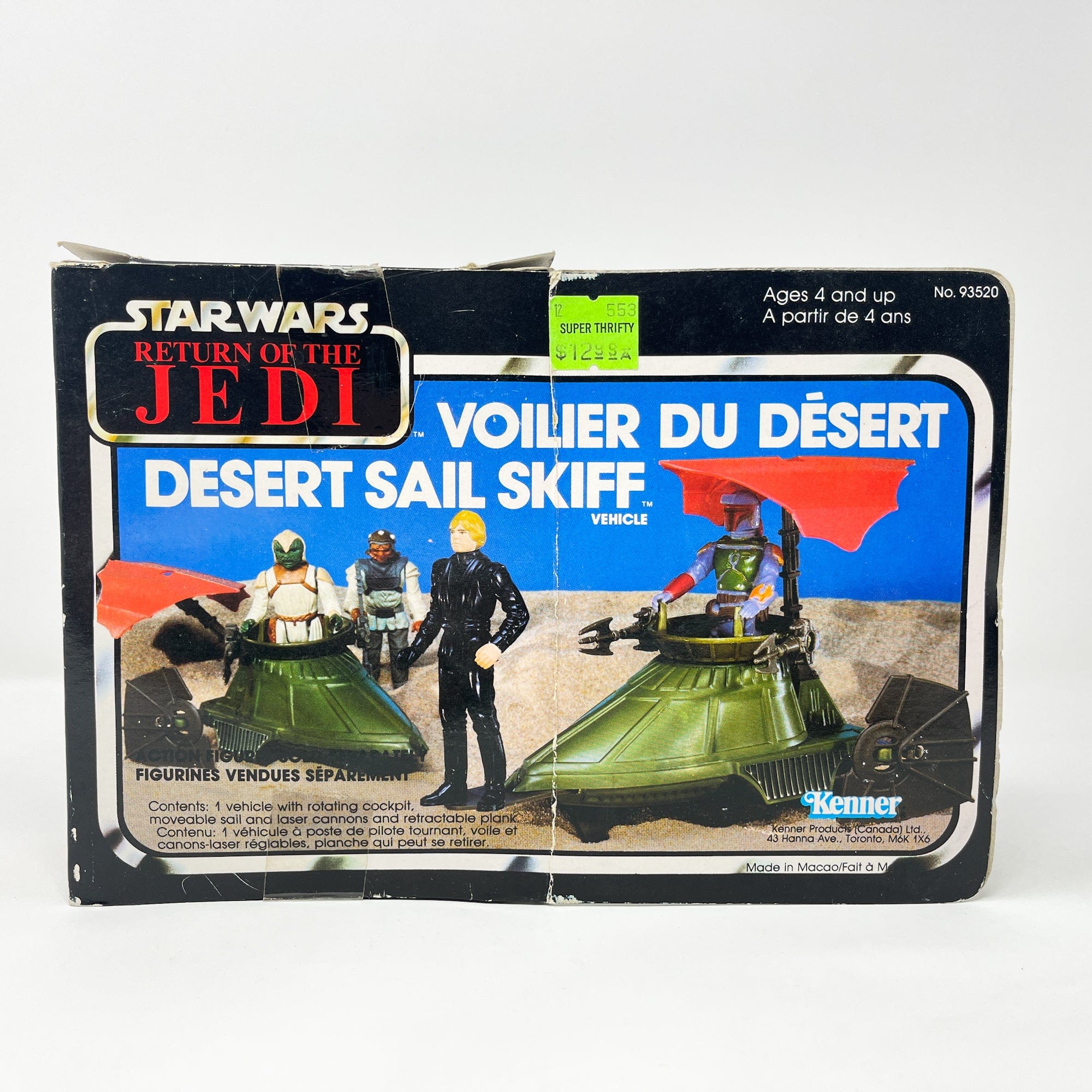 Vintage Star Wars Mini-Rig Desert Sail Skiff GDE Box – 4th Moon Toys