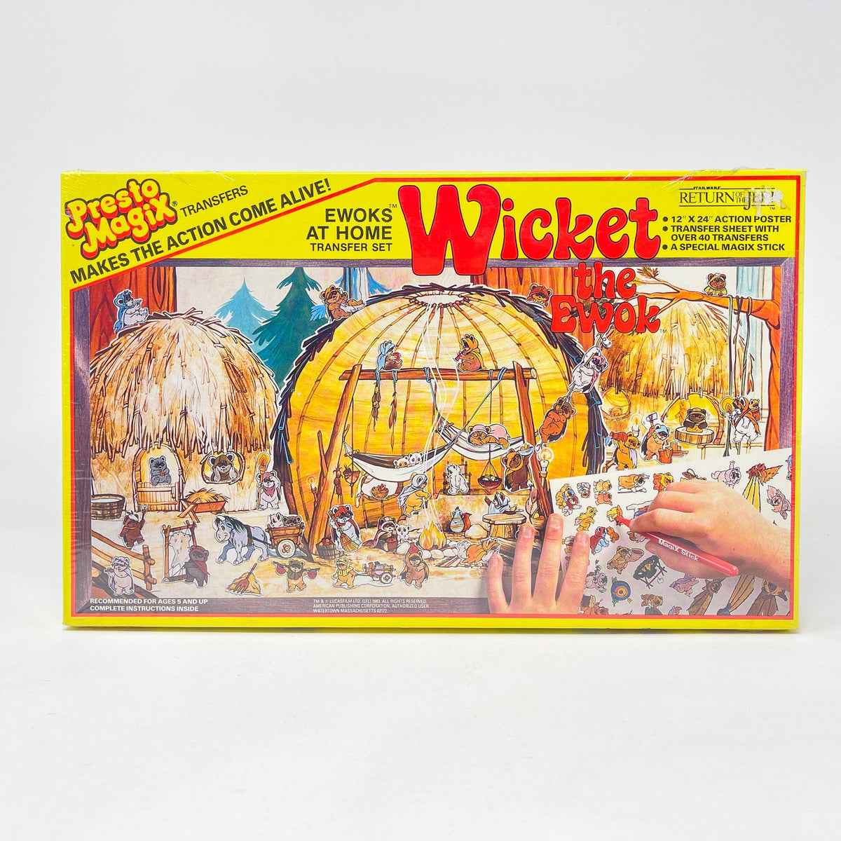 Star Wars Presto Magix Transfer Ewok Village Kit Sealed ROTJ – 4th Moon ...