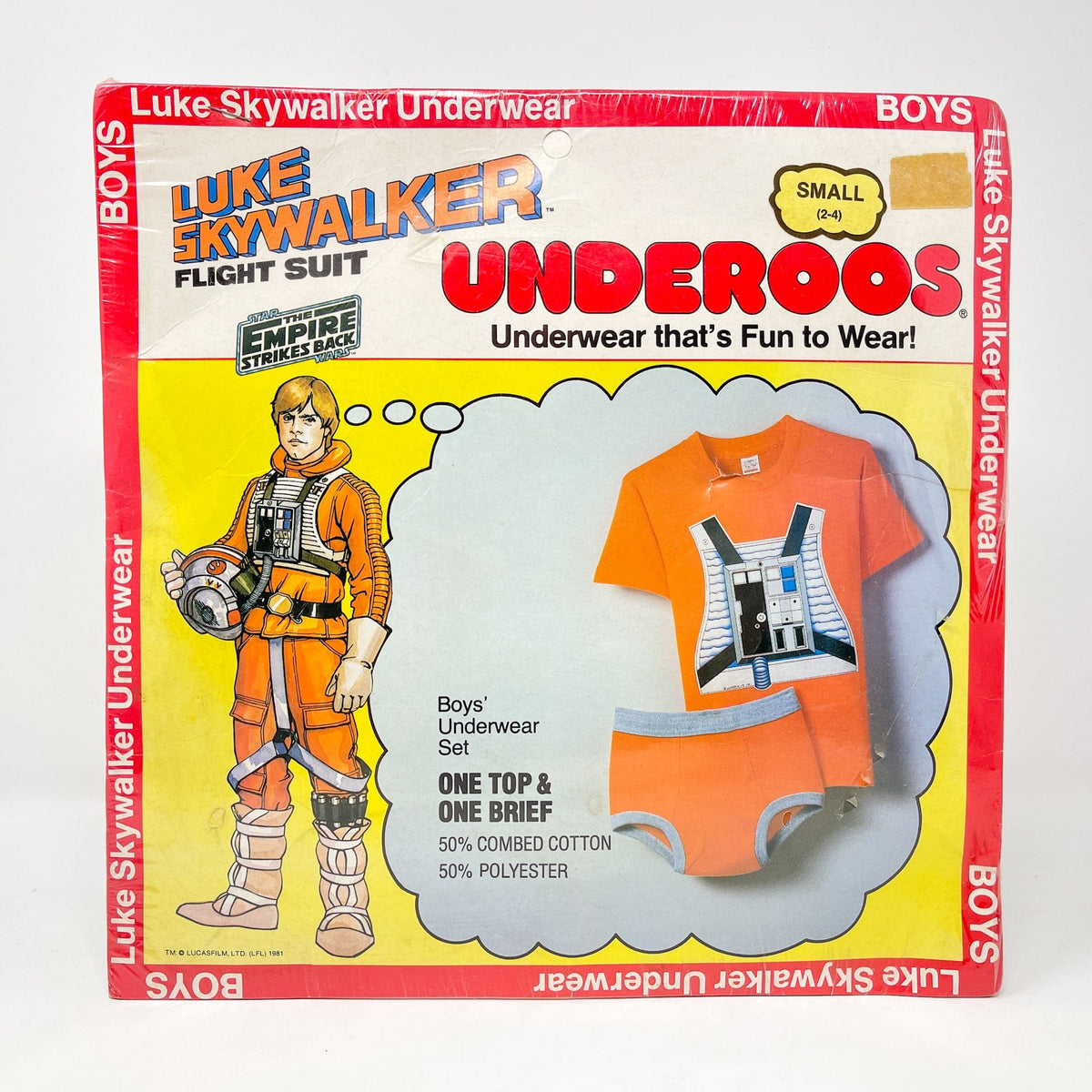 Luke X-Wing Underoos - Sealed (1979) Vintage Star Wars Underwear ESB ...